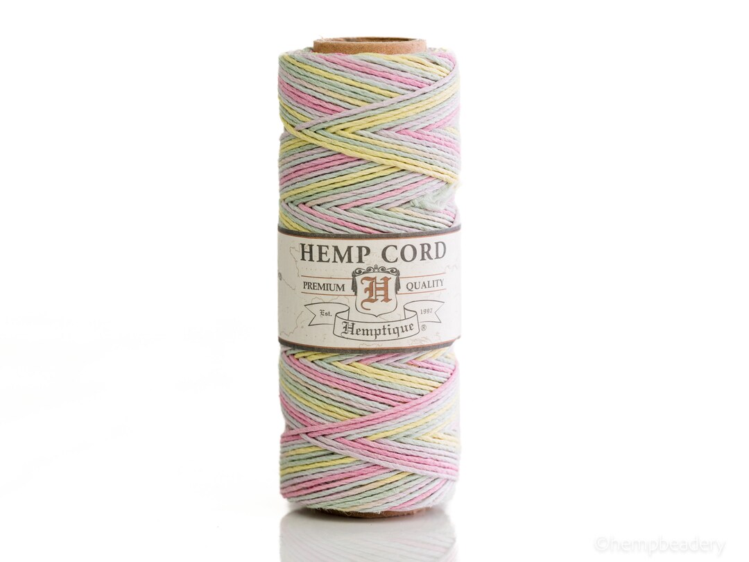 Baby Pastel Variegated Hemp Twine 1mm Bead Cord - Etsy