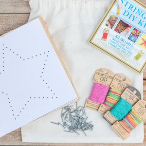 Hemp String Art Kit, Wooden Wall Decor, 5 Templates, Craft Supply - Etsy