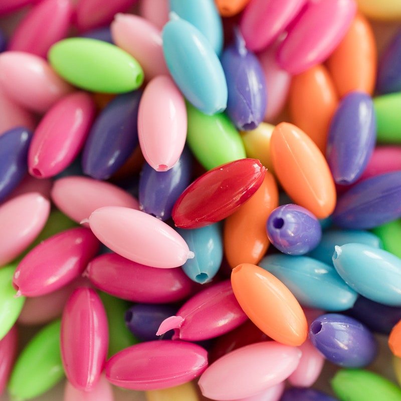 Oval Plastic Beads - Etsy