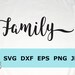 Family SVG for Cricut, Cursive Family Cutting File, Cottagecore Svg ...