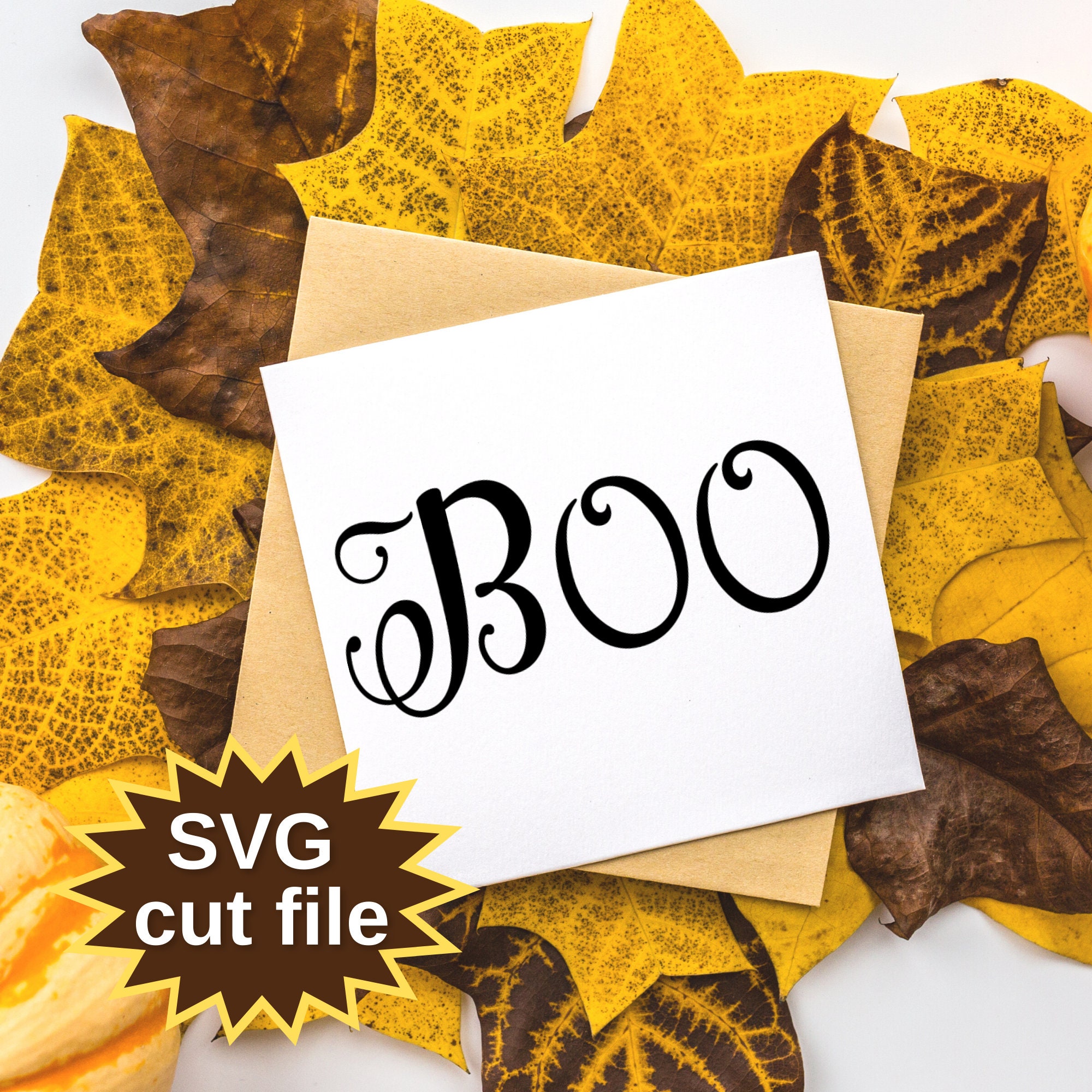 Boo Script Cricut SVG Digital Cut File Cursive Boo Svg for - Etsy Hong Kong