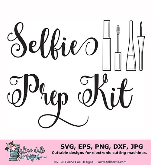 Selfie Prep Kit svg for Cricut Cosmetic Bag Svg Makeup SVG | Etsy