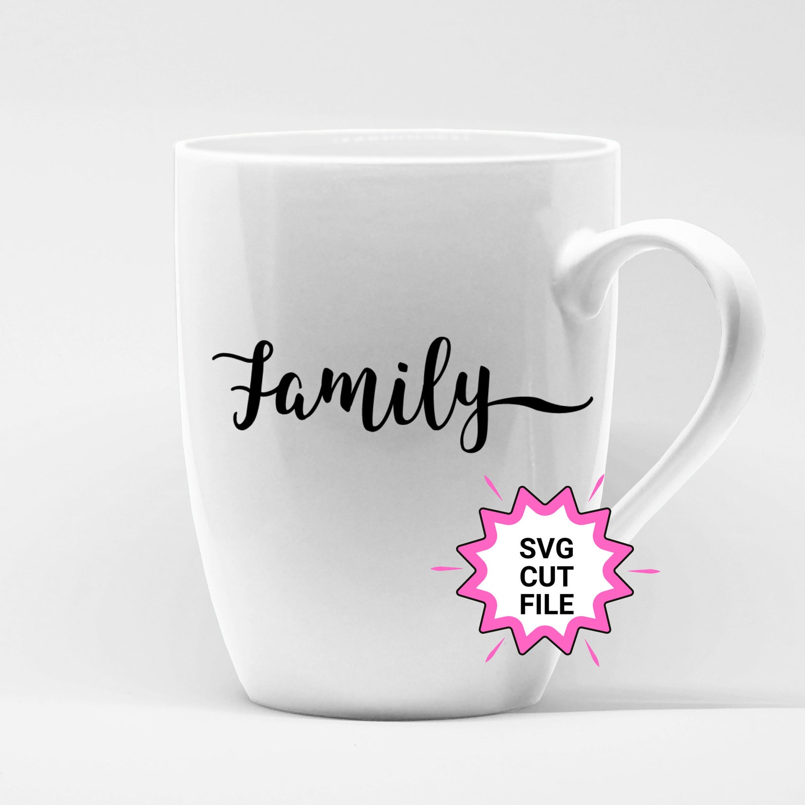 Family SVG for Cricut, Cursive Family Cutting File, Cottagecore Svg ...