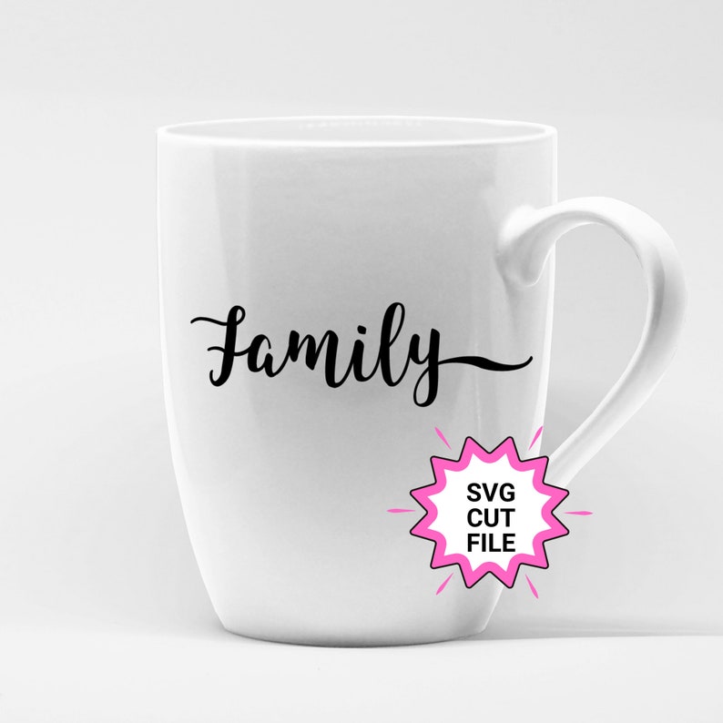 Family SVG for Cricut Cursive Family Cutting File - Etsy Canada