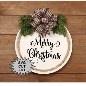 Merry Christmas Script SVG for Cricut. Merry Christmas Cursive Svg ...