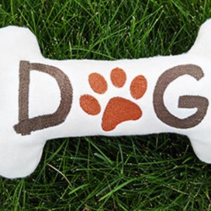Dog Toy in the Hoop Embroidery Designs, Bone Toy ITH Embroidery Design ...