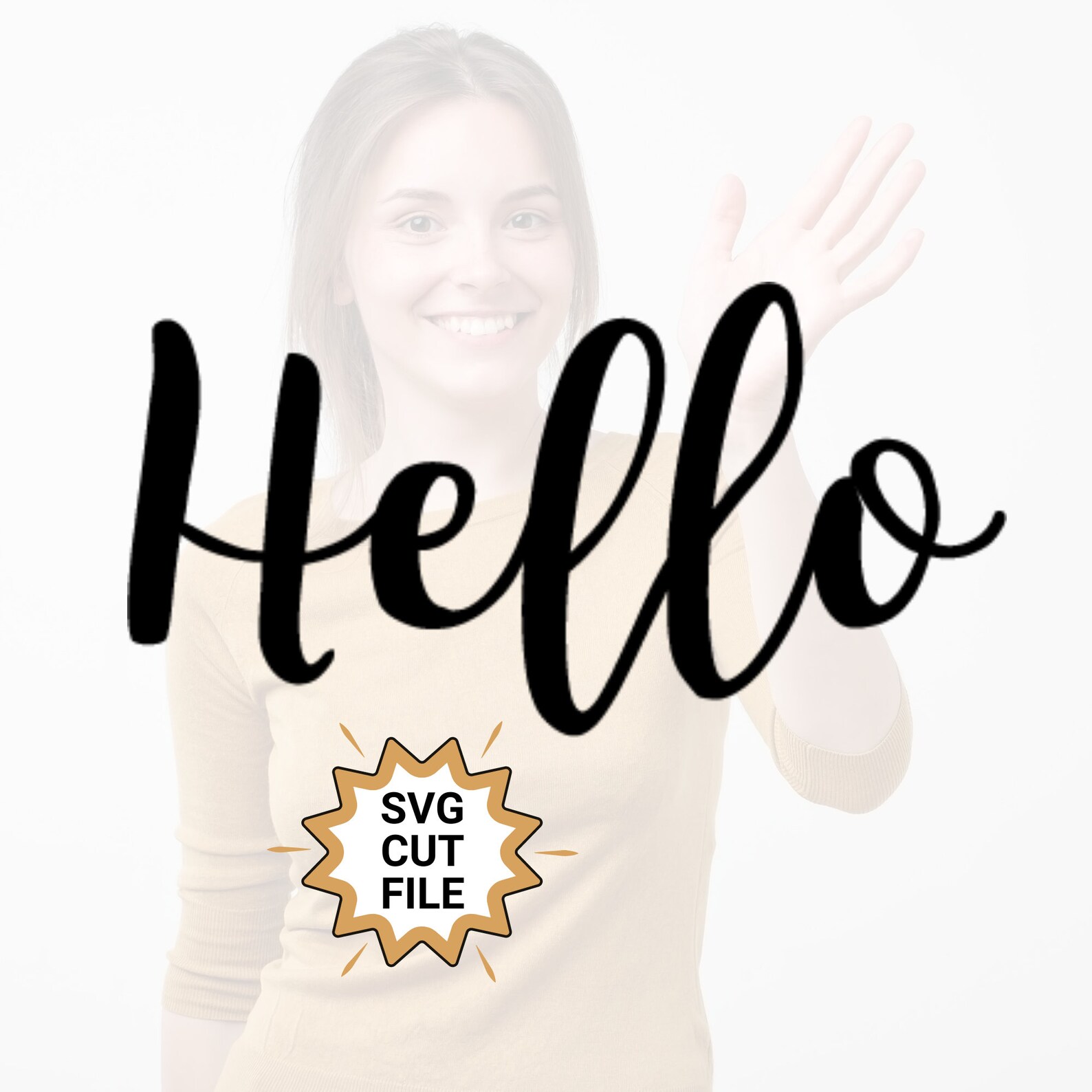 Hello Svg Script SVG Hello Cursive Svg Hand Lettered Svg - Etsy Canada