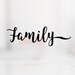 Family SVG for Cricut, Cursive Family Cutting File, Cottagecore Svg ...