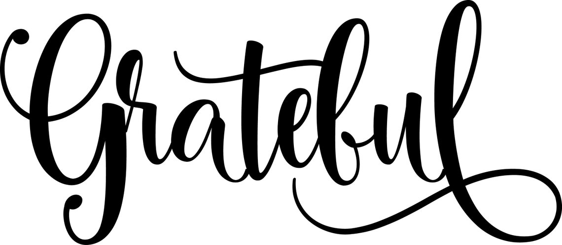 Grateful SVG Grateful cursive SVG Grateful Script SVG | Etsy