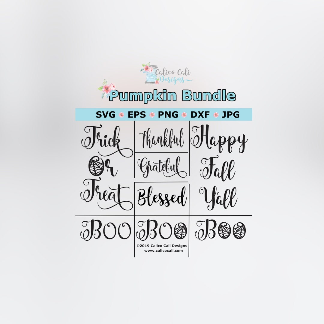 Halloween Cursive SVG Bundle for Electronic Cutting Machines - Etsy