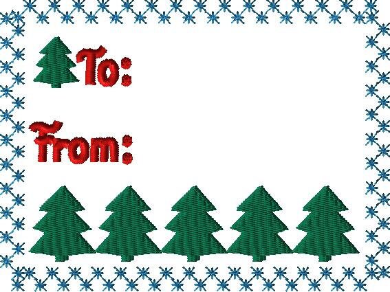 Quilt Label Embroidery Design for Christmas ITH Embroidery | Etsy