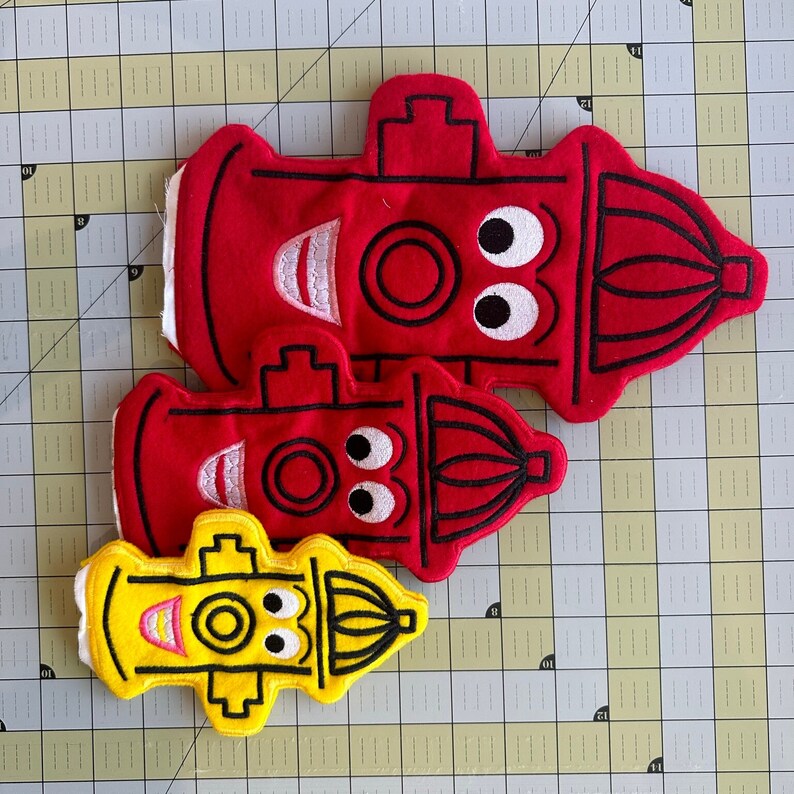 Fire Hydrant Stuffy Embroidery Design, 3 Sizes ITH Embroidery Dog Toy ...