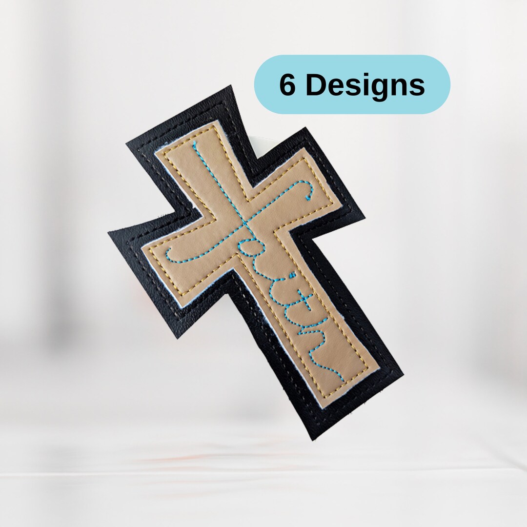 Cross ITH Embroidery Design, Crucifix Embroidery Files, Baptism ...