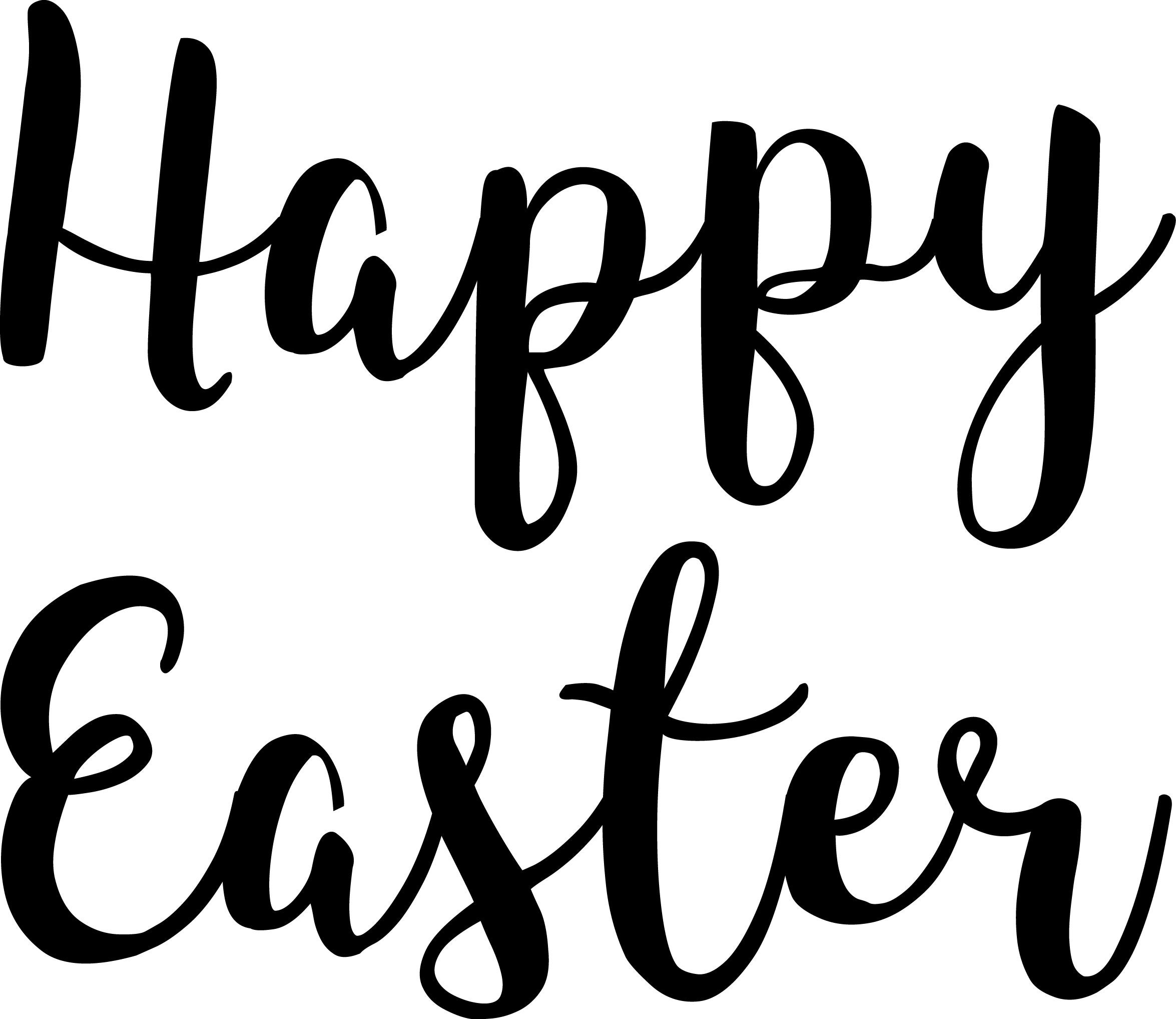 Happy Easter SVG Cricut Cursive SVG Phrase Happy Easter | Etsy