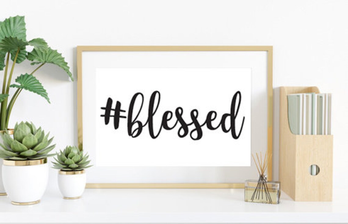 Blessed Svg Cut File Blessed Script Svg for Cricut Cursive - Etsy Singapore