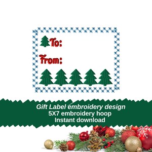 Quilt Label Embroidery Design for Christmas, ITH Embroidery Design ...