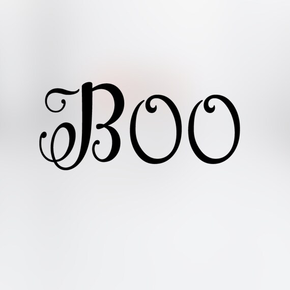 Boo Script Cricut SVG Digital Cut File Cursive Boo Svg for - Etsy Hong Kong