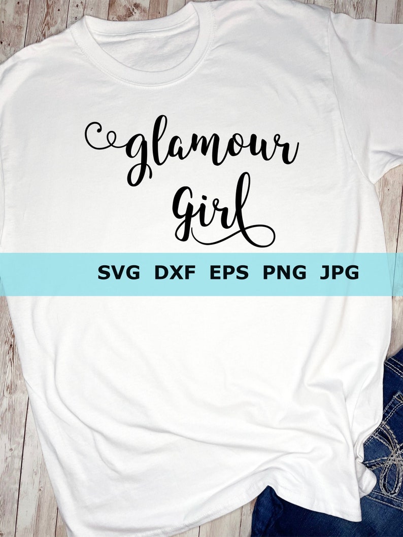 Glamour Girl Svg for Cricut Glamour Girl Cursive Svg Glamour - Etsy Finland