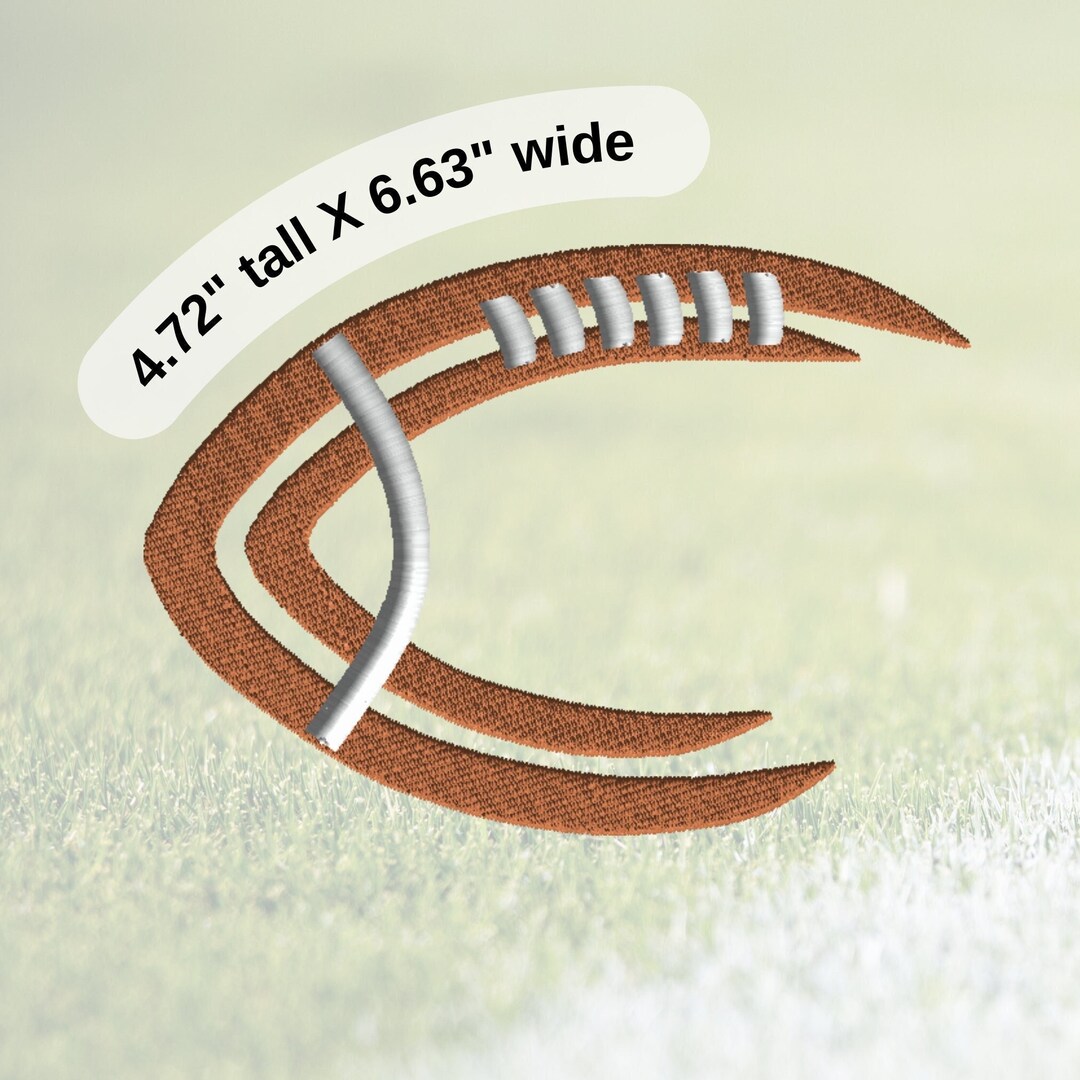 Football Embroidery Design, Sports Embroidery File, Diy Football Fan ...