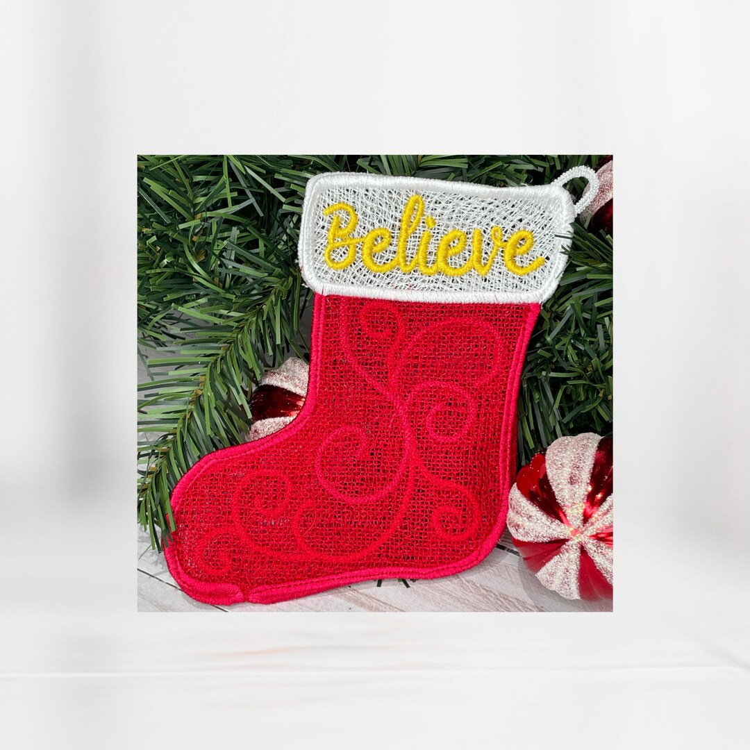 Gift Card Holder ITH Embroidery Design for Christmas, FSL Embroidery ...