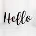 Hello Svg, Script SVG, Hello Cursive Svg, Hand Lettered Svg Cut File ...