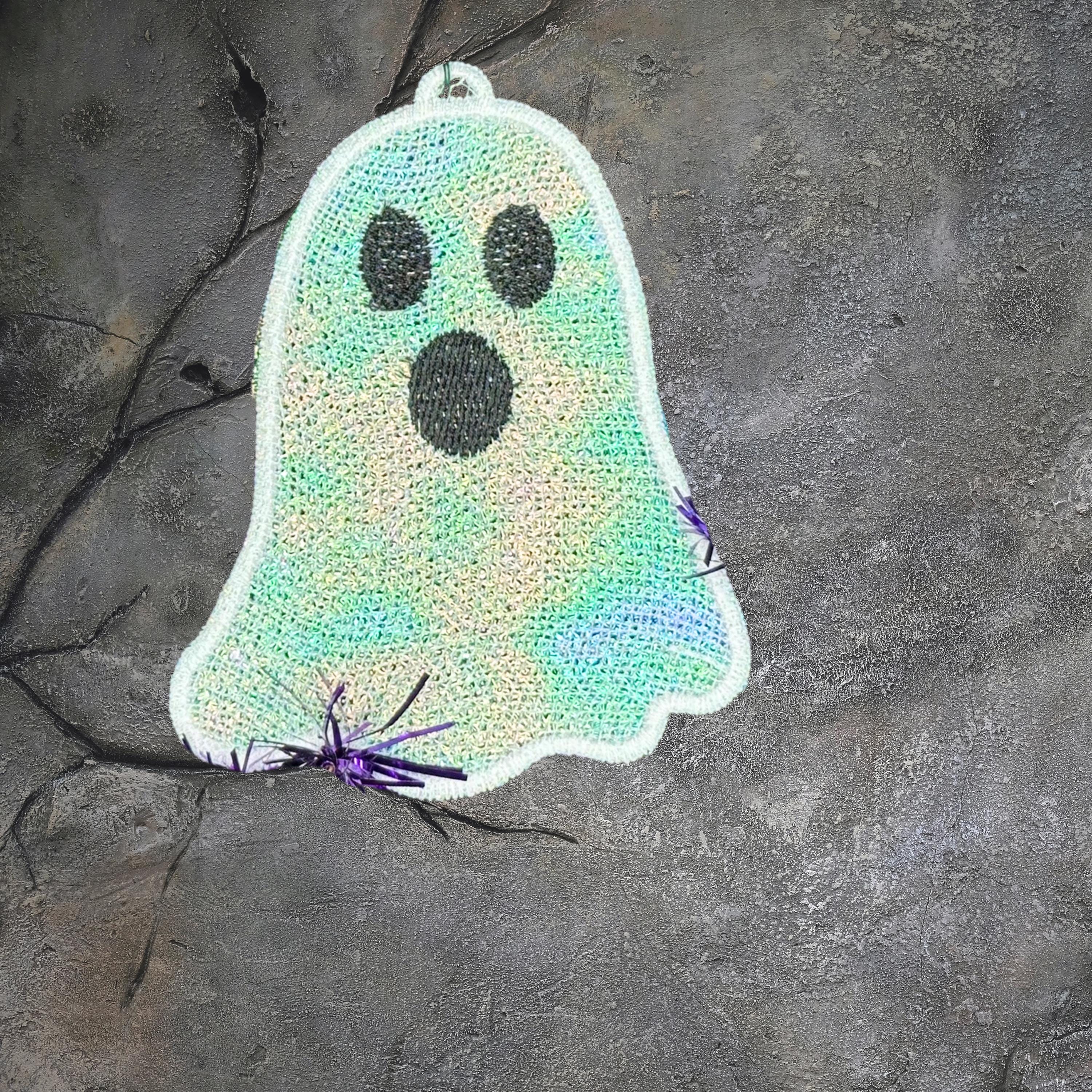 Lace Ghost Machine Embroidery Design Ornament, FSL Simple Ghost, ITH ...