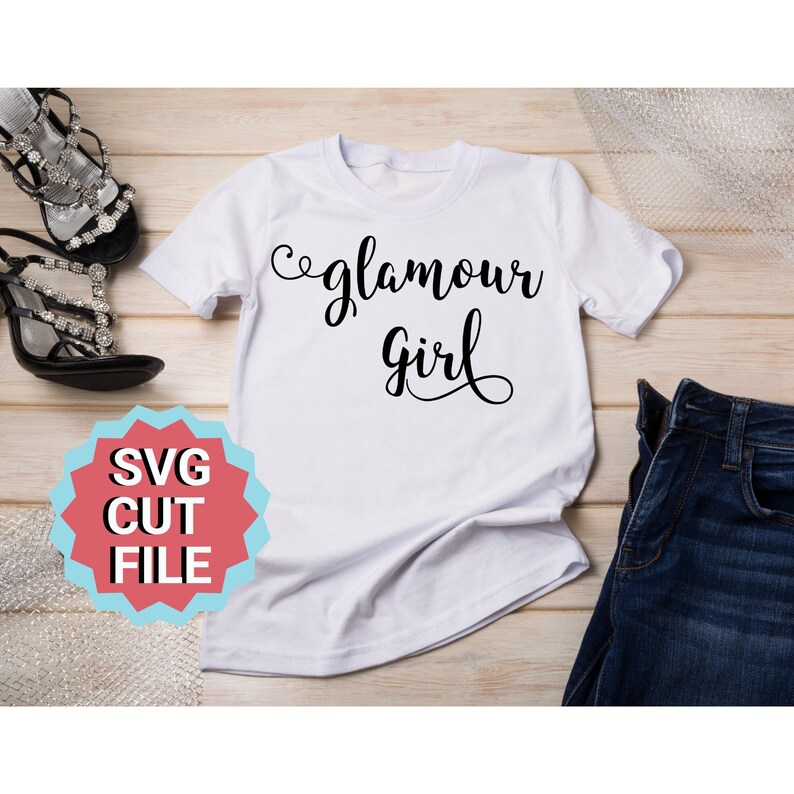 Glamour Girl Svg for Cricut Glamour Girl Cursive Svg Glamour - Etsy