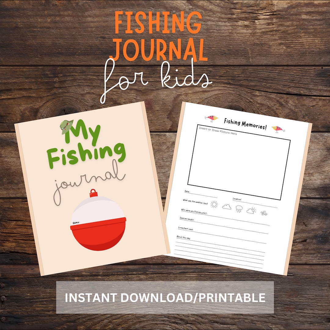 Printable Kid's Fishing Journal | Digital Download | PDF Fishing ...