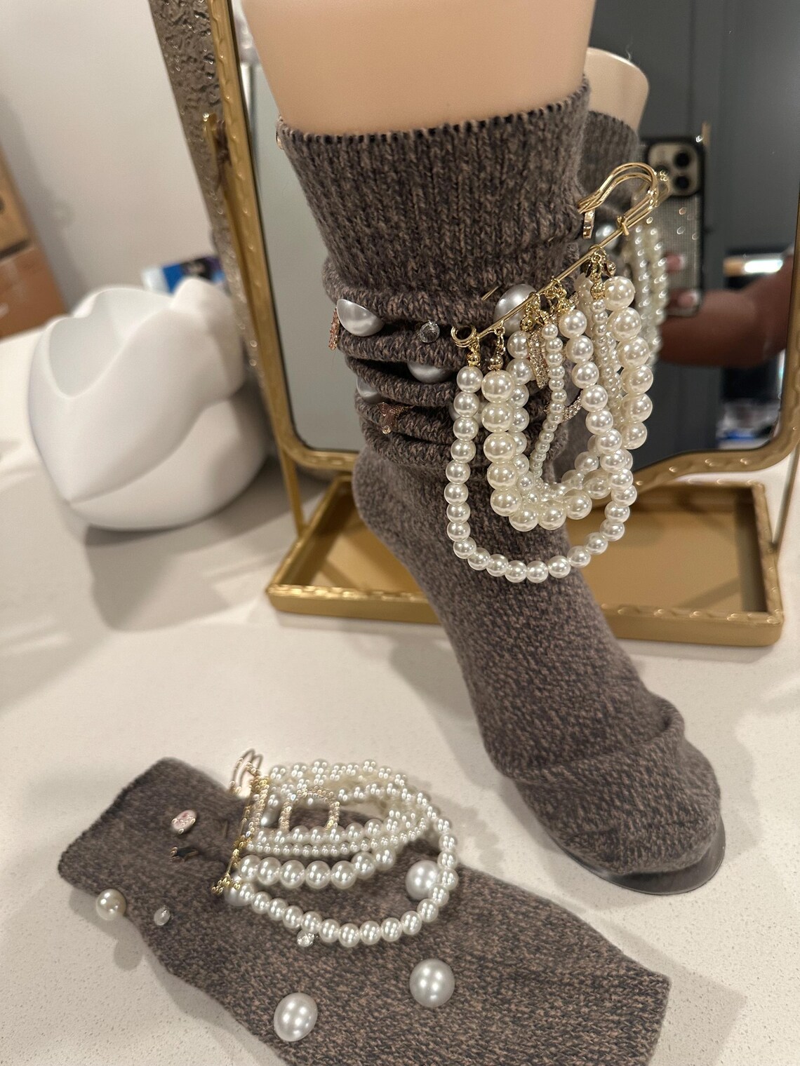 Pearl Junk Sock - Etsy