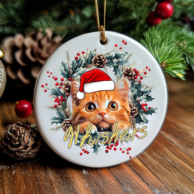 Custom Cat Ornament - Etsy