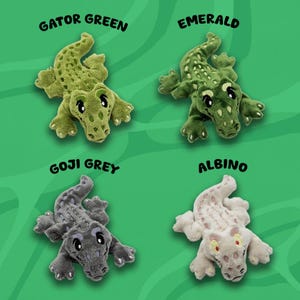 Alligator Beanie Plush - Hand Made Swamp Buddies Weighted Sensory ...