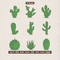Cactus Silhouette SVG Vector Bundle - Etsy
