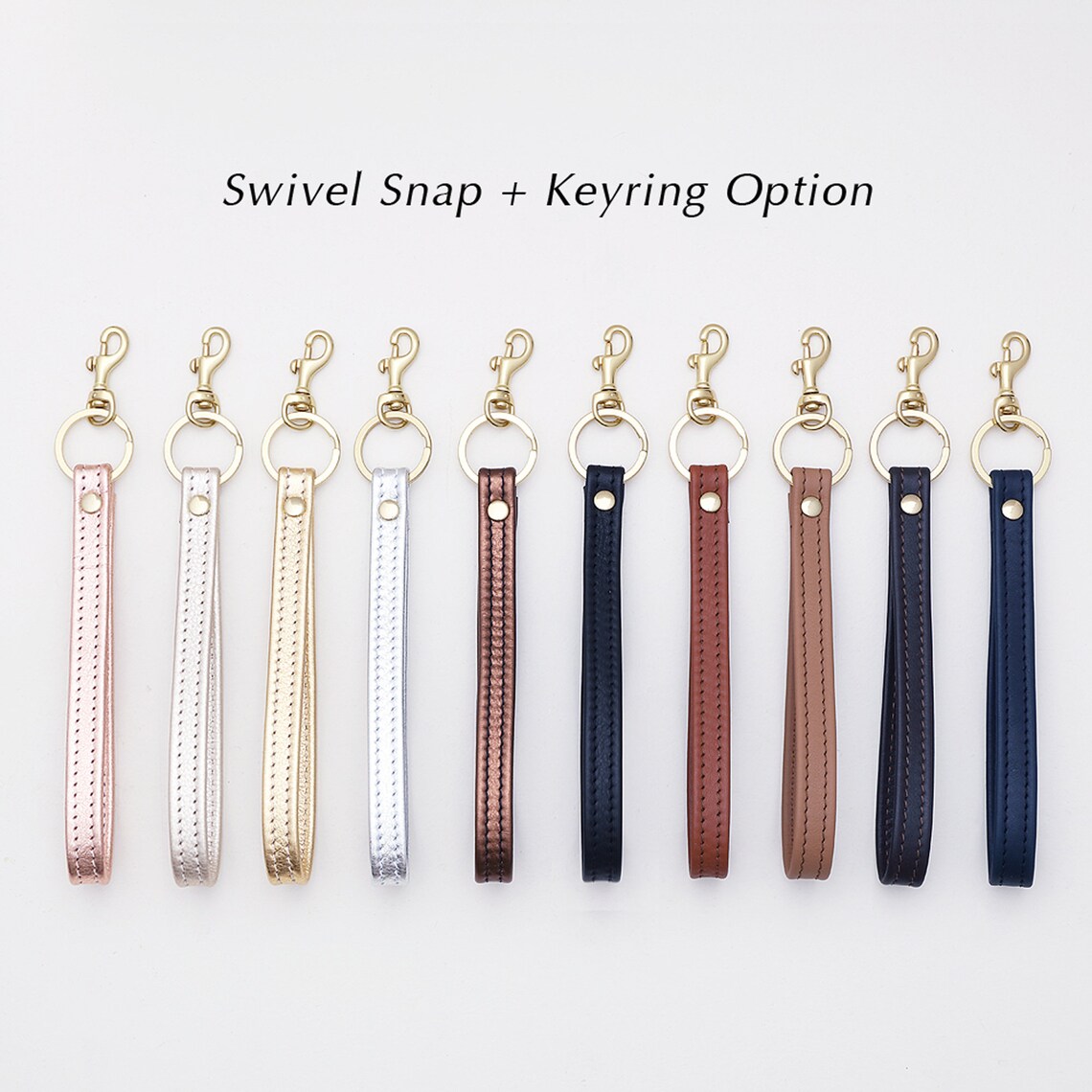 Leather Wrist Strap and Keychain Wrist Strap With Keyring | Etsy