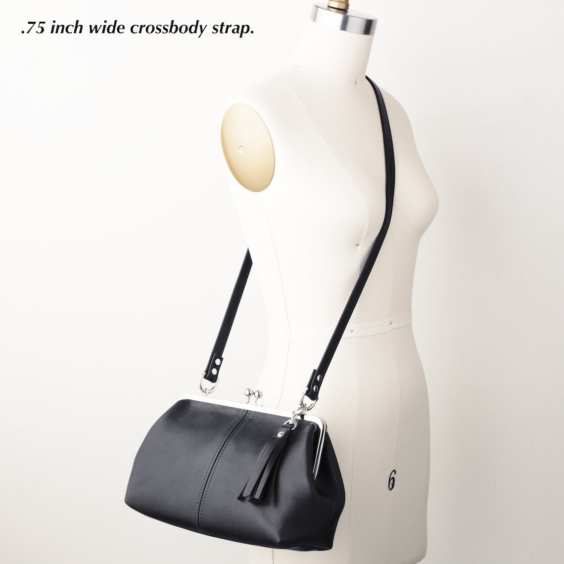 Mid Size Kiss Lock Handbag Top Closure Clasp Frame Bag With - Etsy