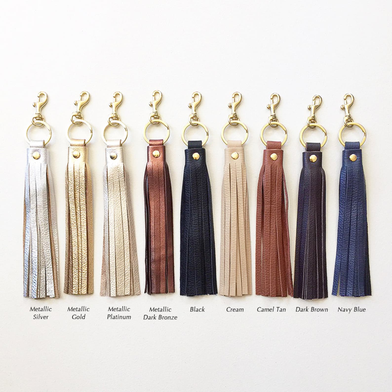 Leather Tassel KEYRING Keychain Tassel Purse Charm Handbag - Etsy