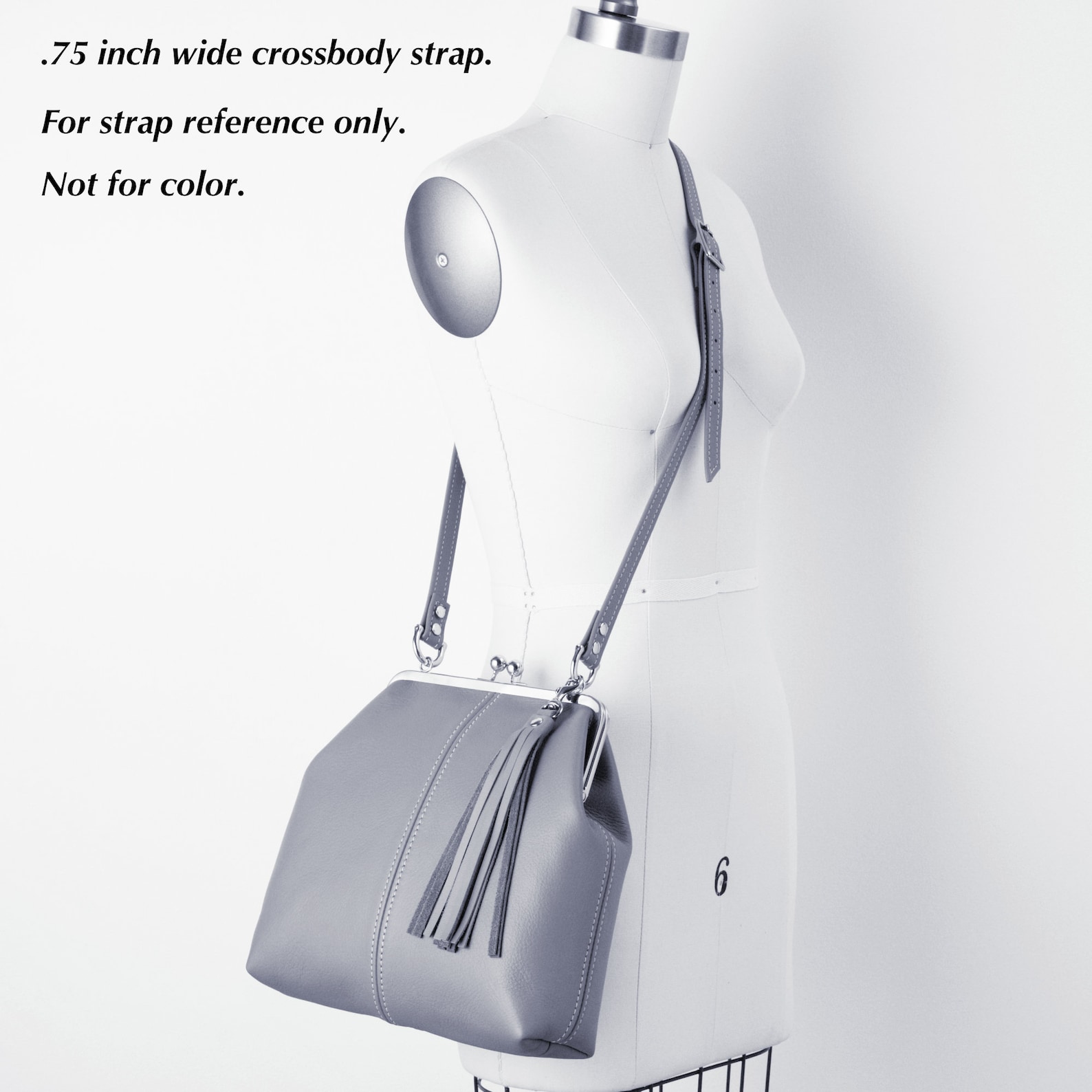 Leather Kiss Lock Frame Purse, Kiss Lock Crossbody Handbag, Retro Style ...