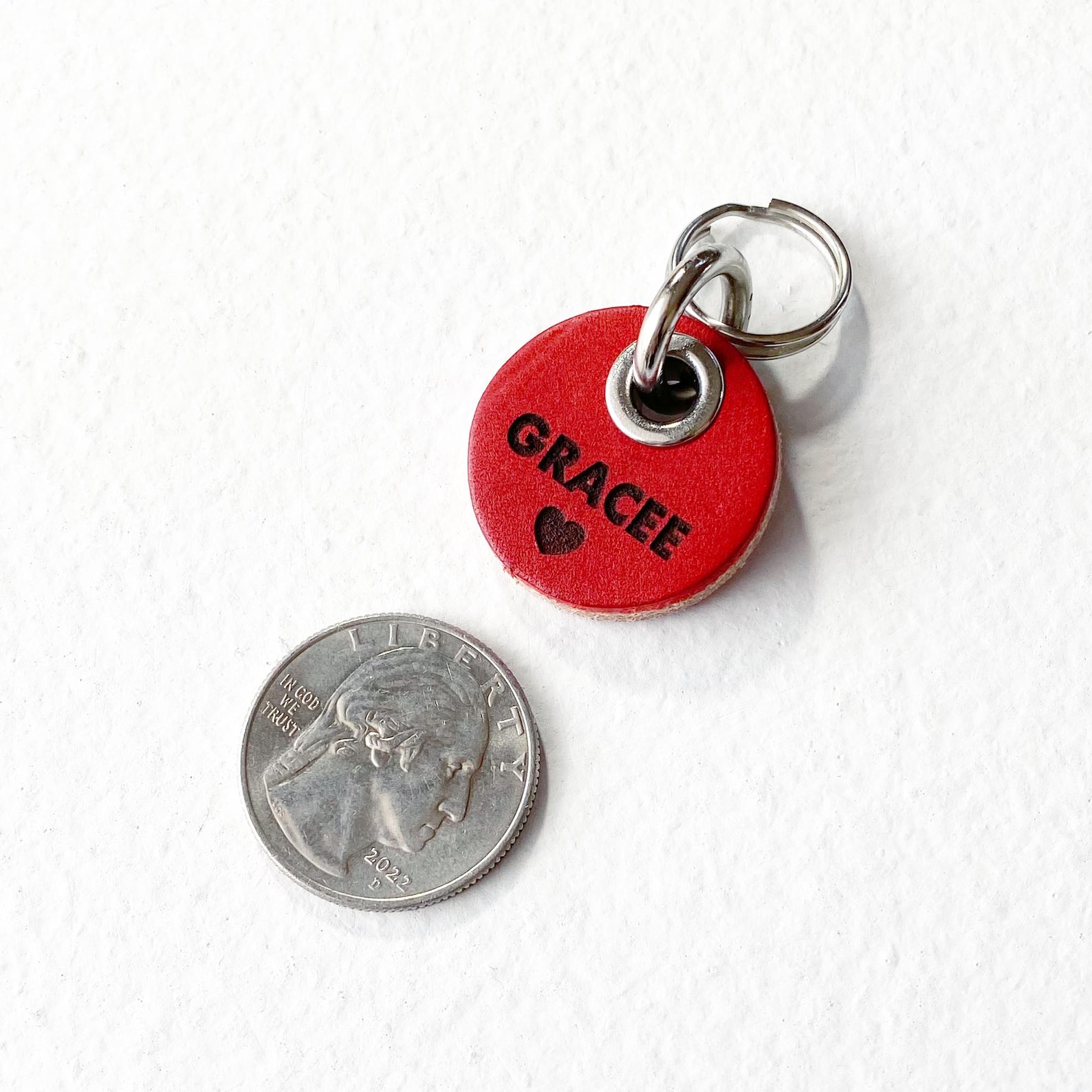 Personalized Small ID Tag for Dog or Cat Collar, Tiny Laser Engraved ...