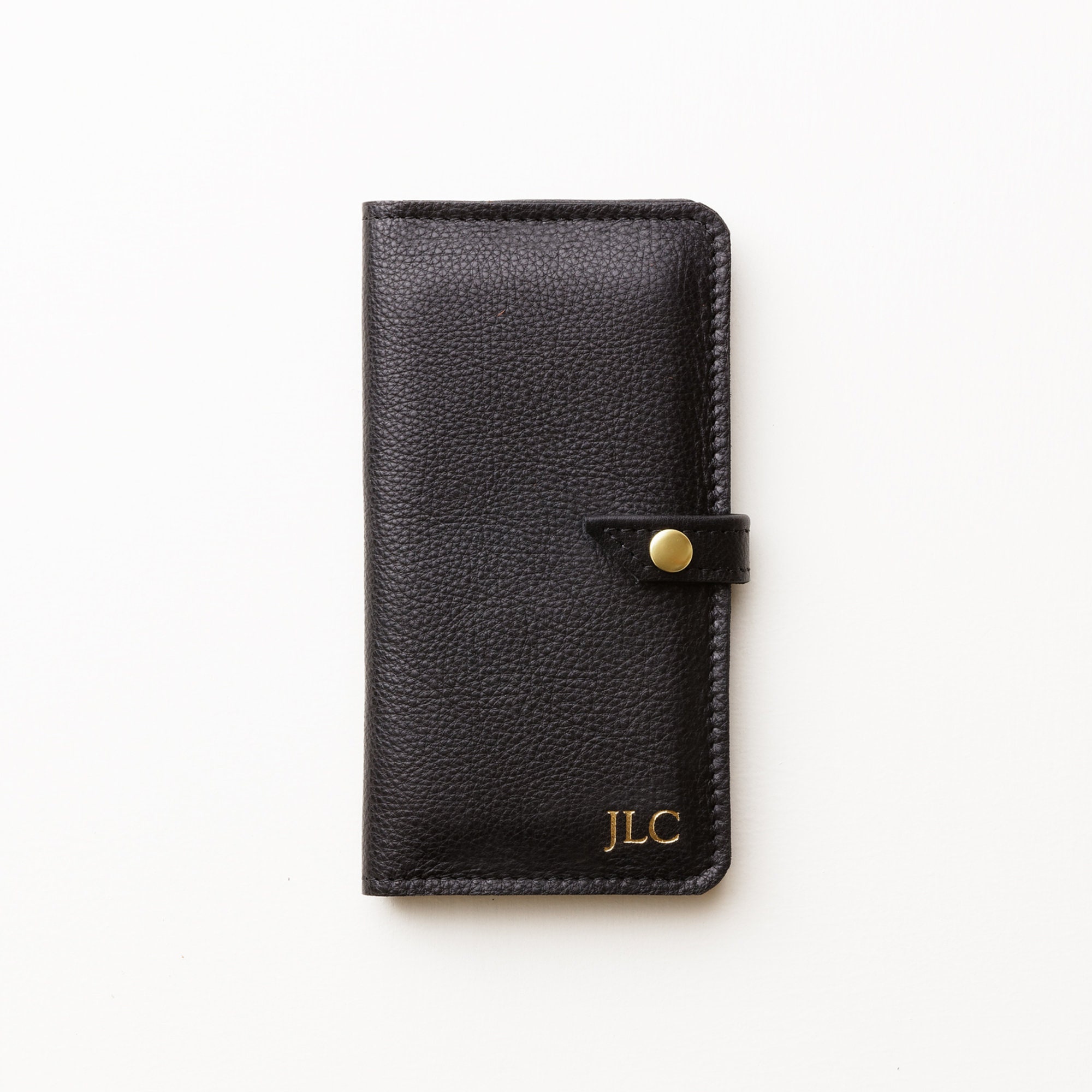 Personalized Leather iPhone Wallet Monogrammed Cell Phone | Etsy