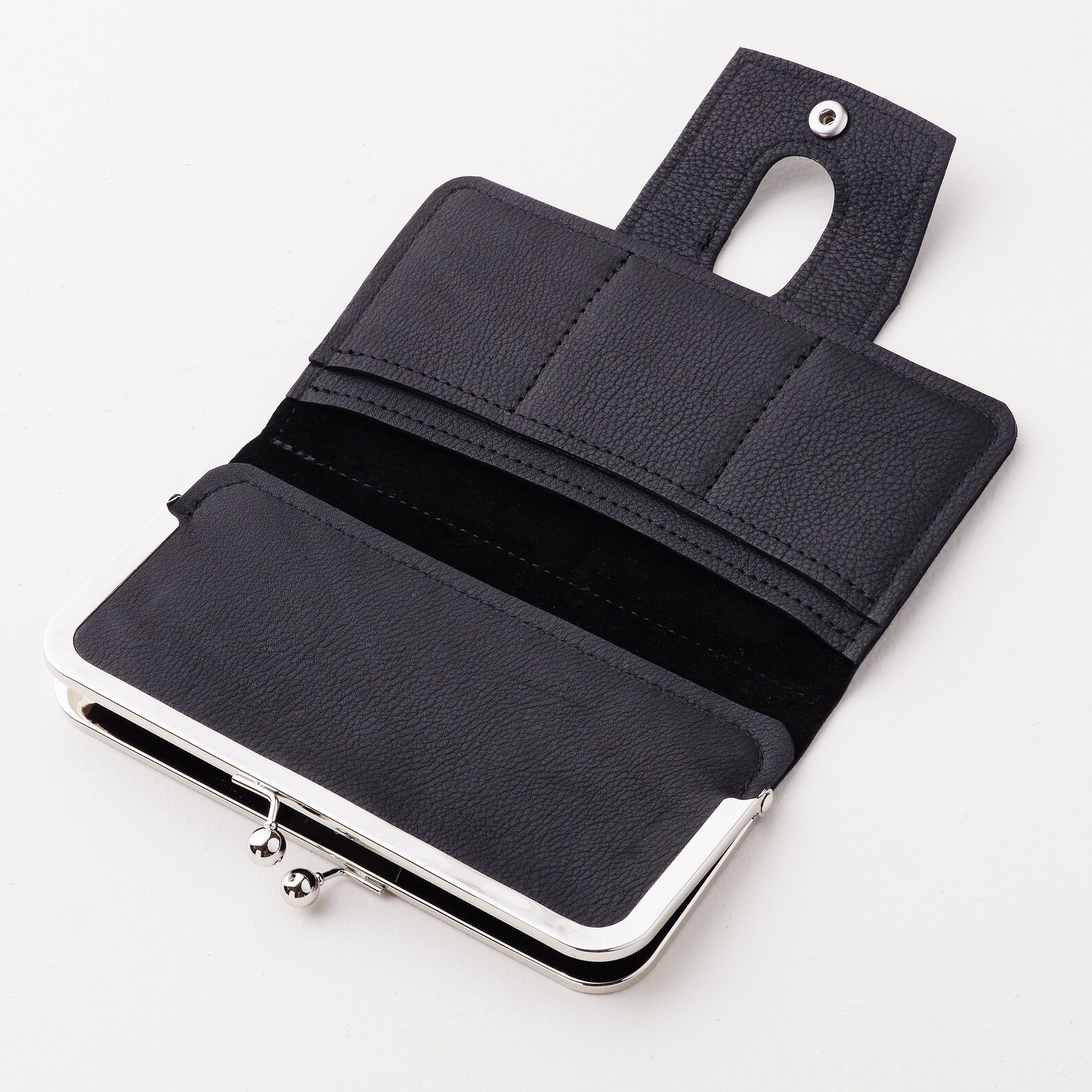 Women's Leather Kiss Lock Wallet Retro Style Leather - Etsy