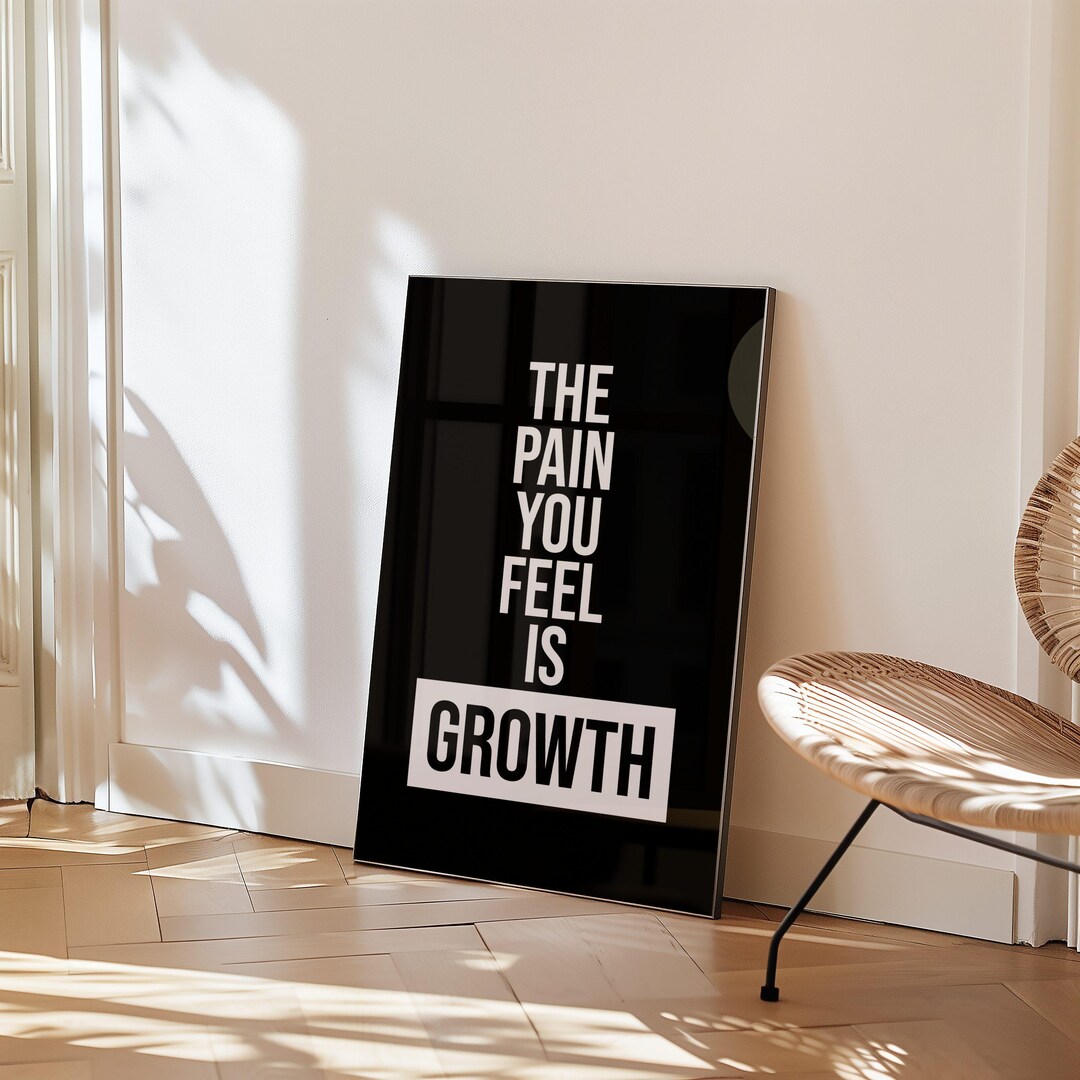 Fitness Motivational Printable Poster, Work Out Room Wall Art Decor ...