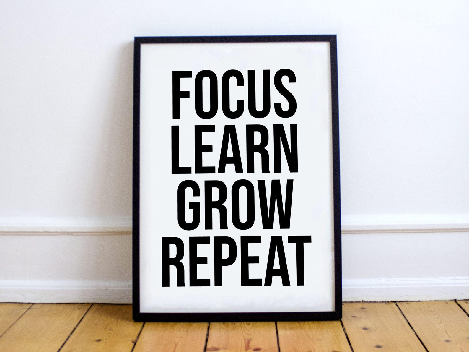 Daily Productivity Poster Printable, Motivational Wall Art - Etsy