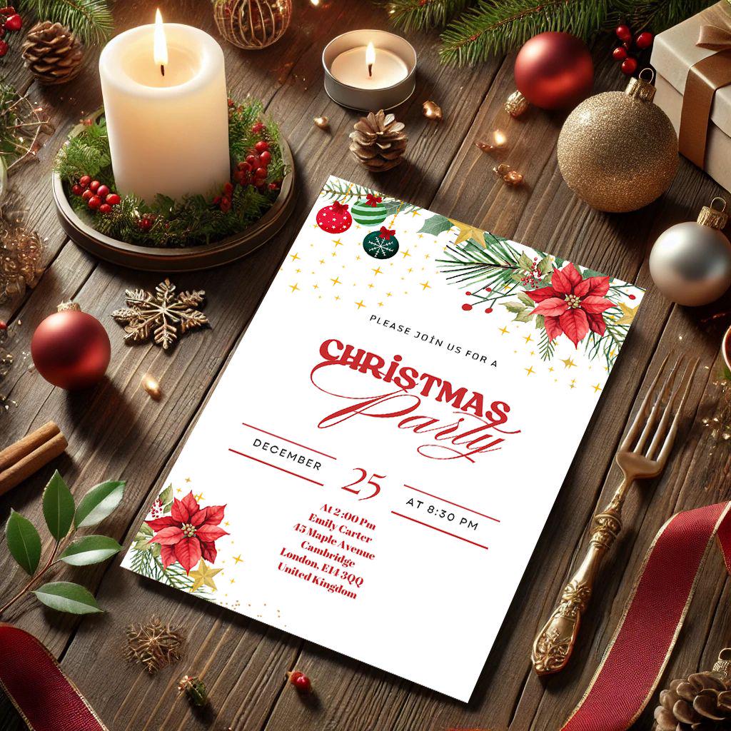 Editable Christmas Party Invitation Template Digital Download ...