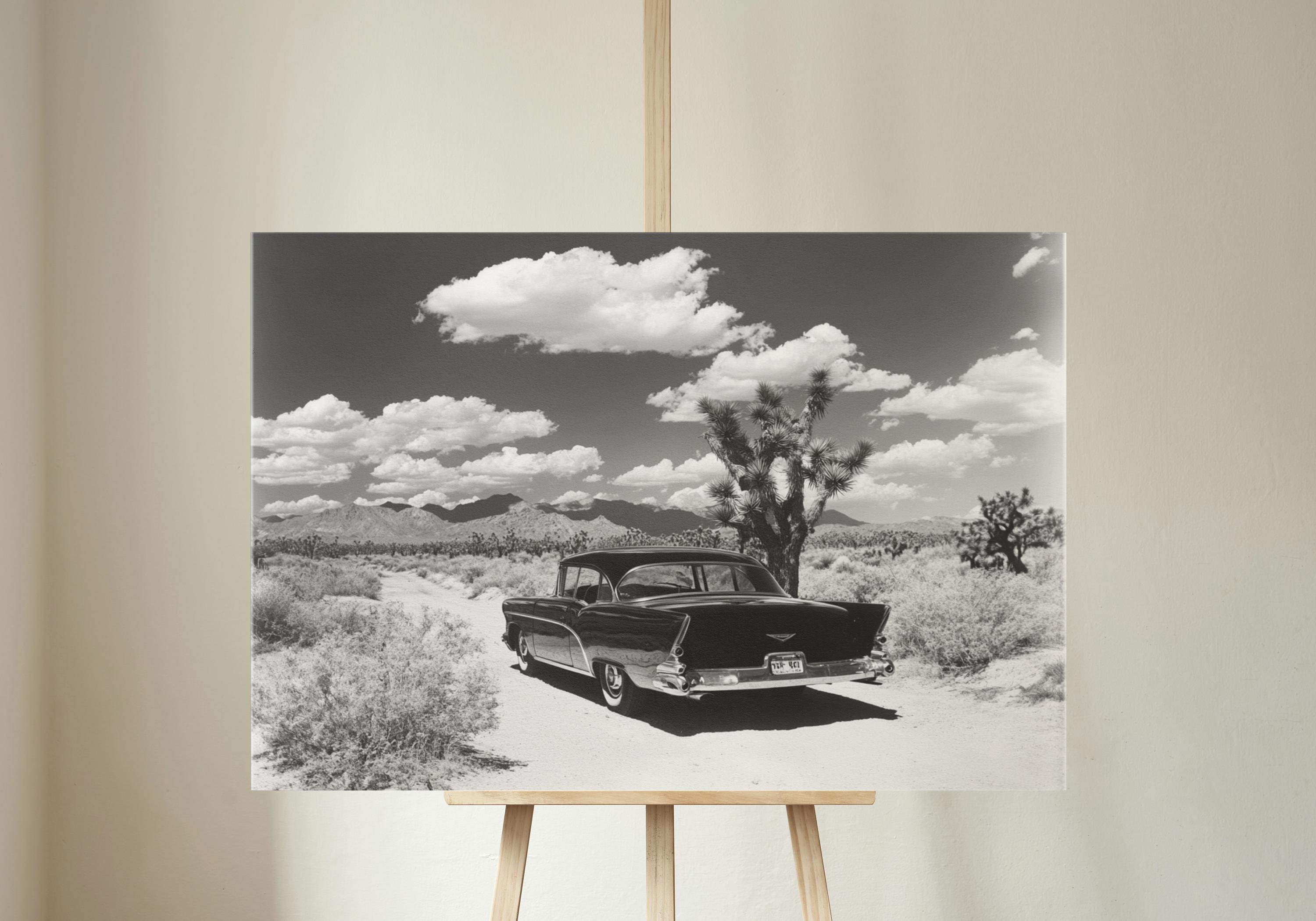 Classic American Cars Poster Bundle | Black & White Retro Vintage Wall ...
