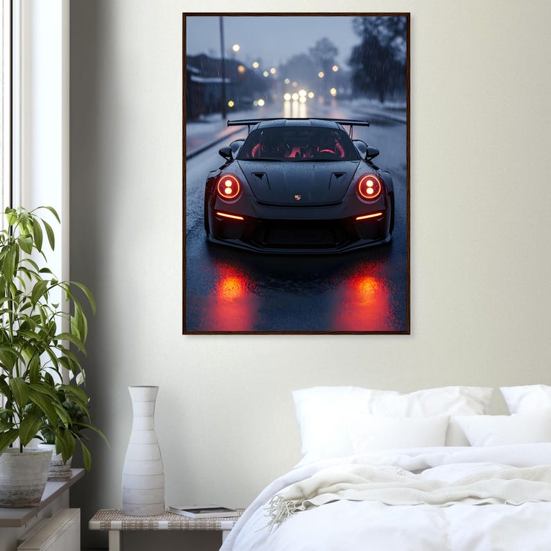 Porsche 911 GT3 RS Poster | Hyperrealistic Car Art | Motorsport Wall ...