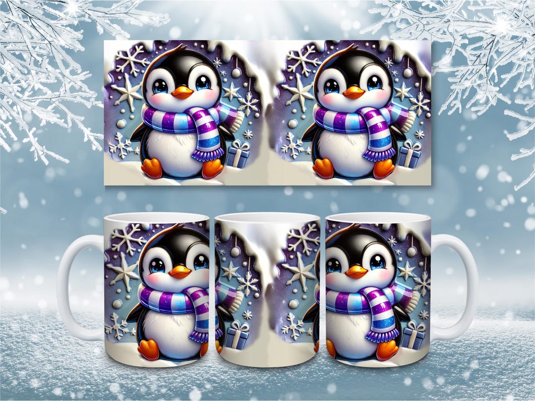 6 Designs of Penguin Coffee Mugs, Penguin Coffee Cups, Penguin Coffee ...