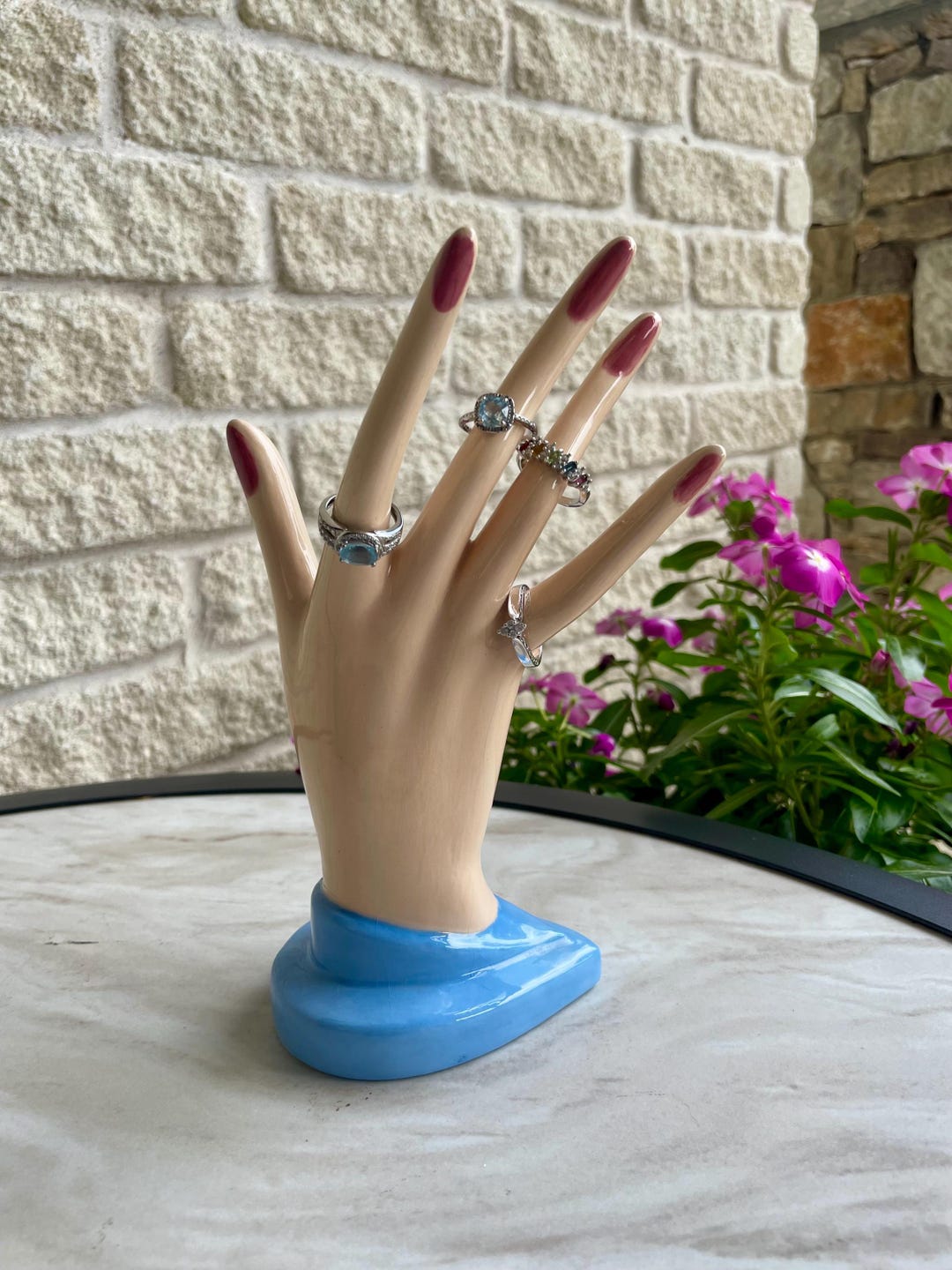 Vintage Ceramic Hand Ring Holder, Circa 1950s, Jewelry Holder - Etsy