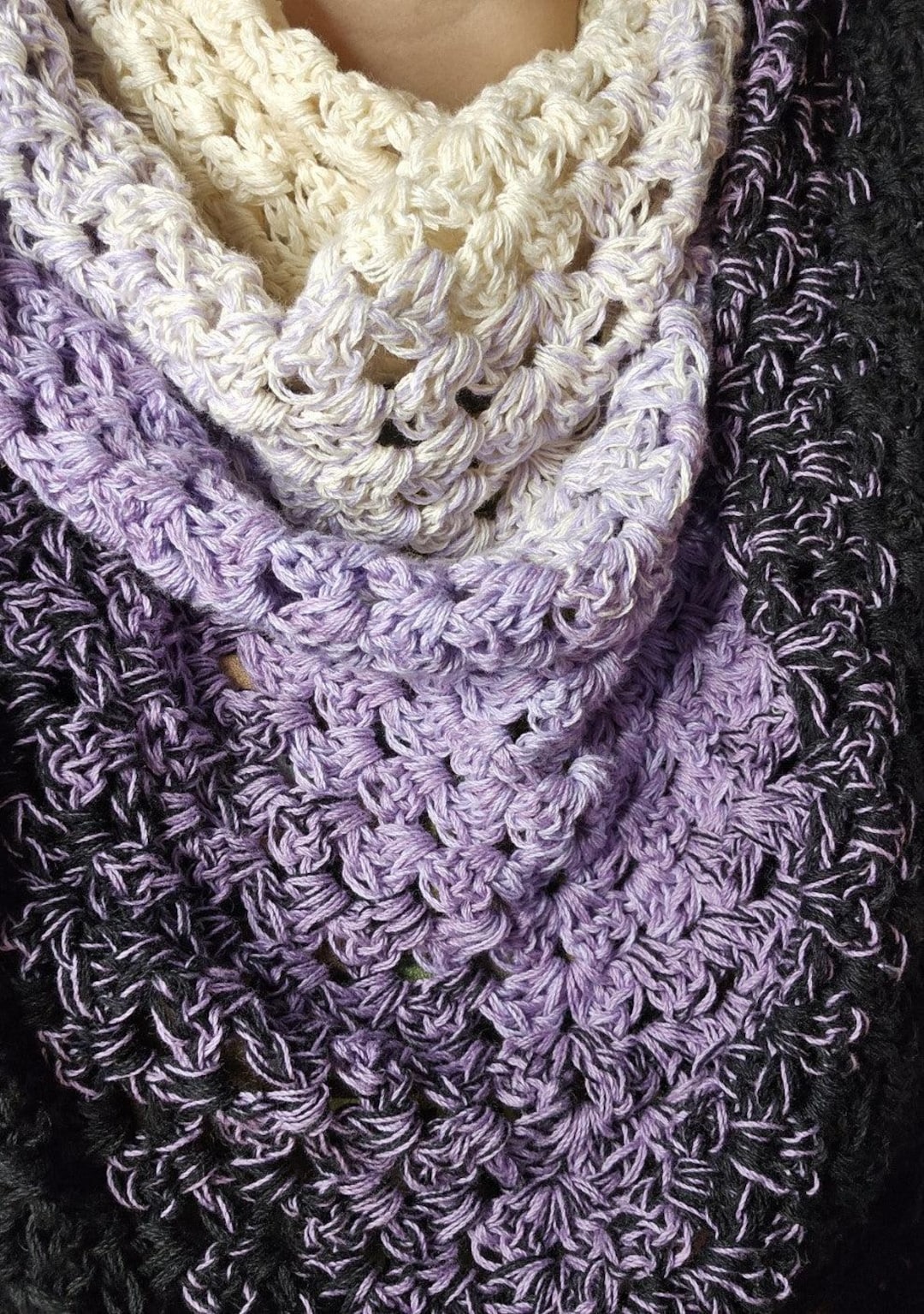 Nightshade Triangle Scarf - Etsy