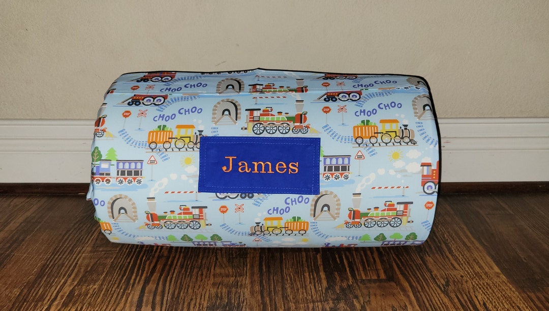 Railroad Trains Kids Personalized Preschool Sleeping Nap Mat Daycare ...