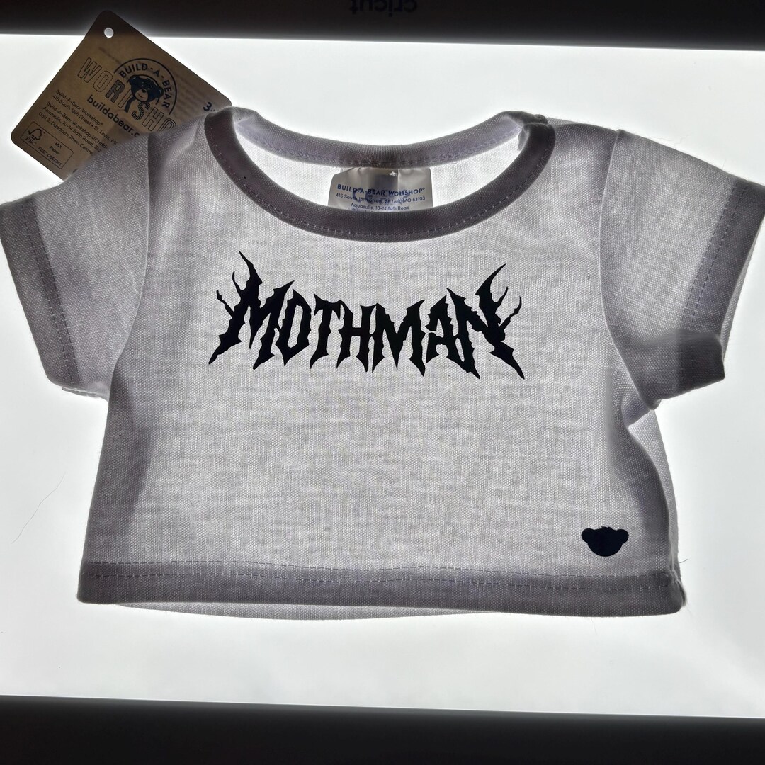 Custom Mothman Deathcore Font Build a Bear Shirt - Etsy