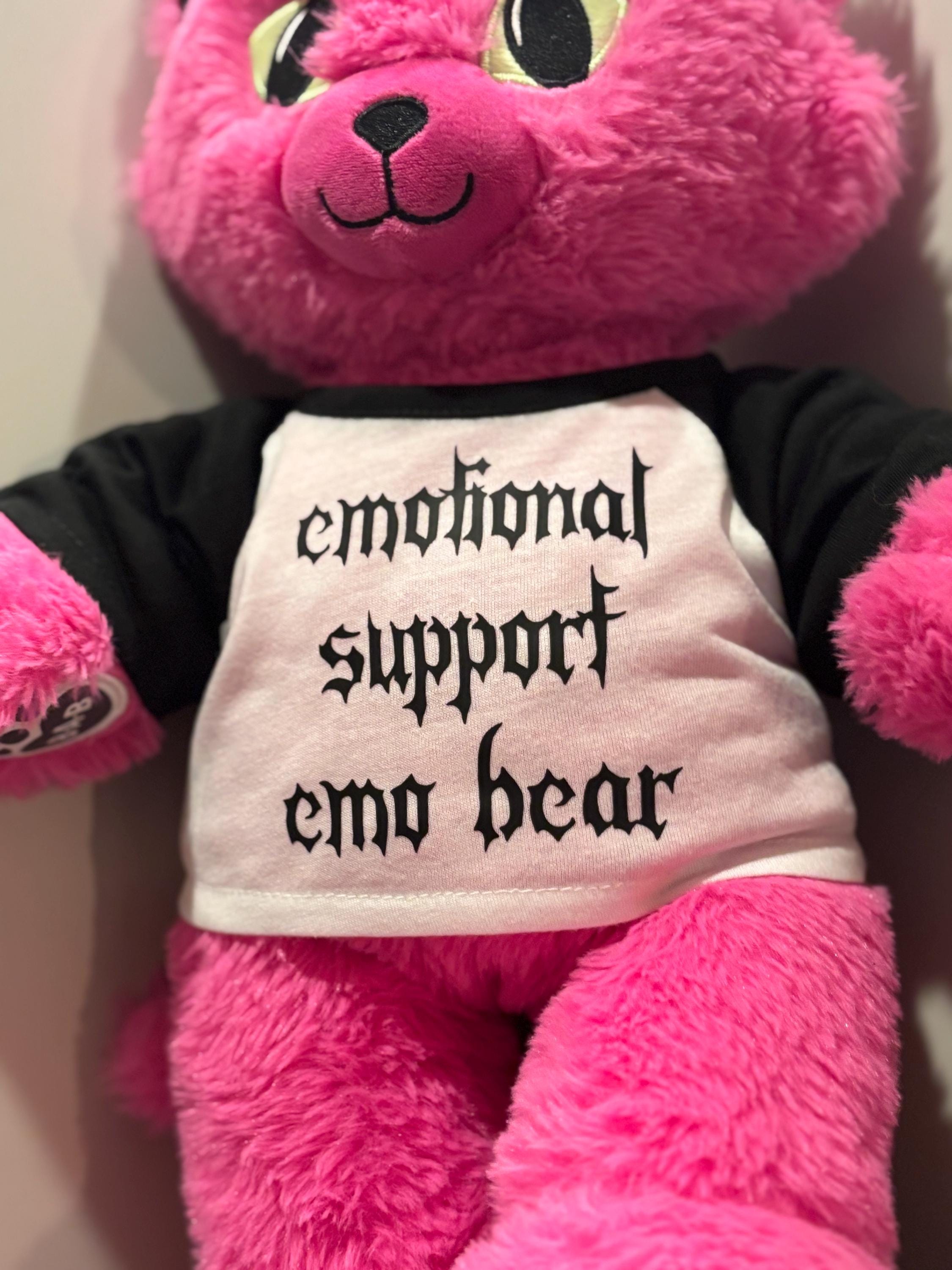 Custom” Emotional Support Emo Bear” Bear Shirt Customizable! - Etsy